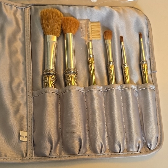 Accessories | Vintage 8s Silver Makeup Brush Set | Poshmark